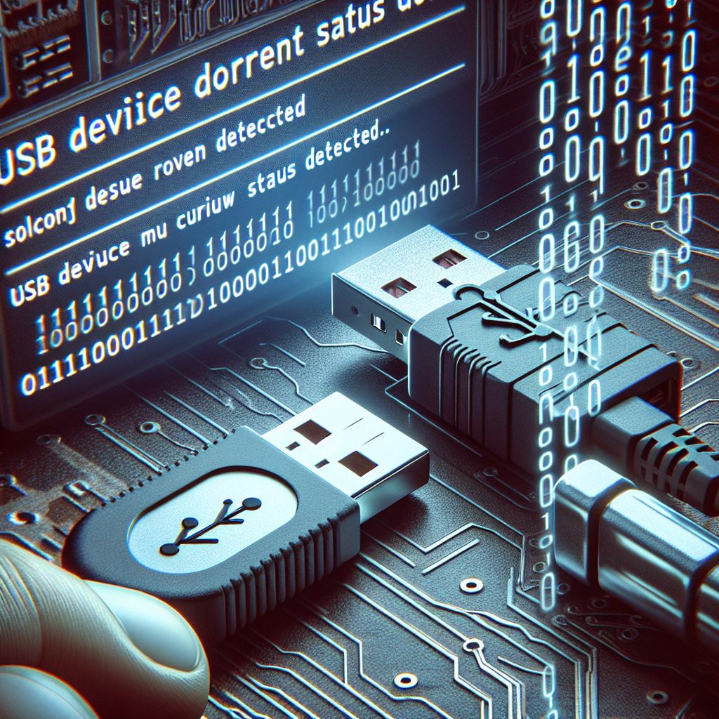 ℹ Guía paso a paso para solucionar 'USB Device Over Current Status ...